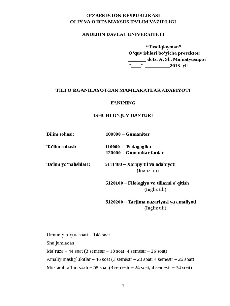 TO'MA Ishchi Dast 18-19 OXIRI | PDF