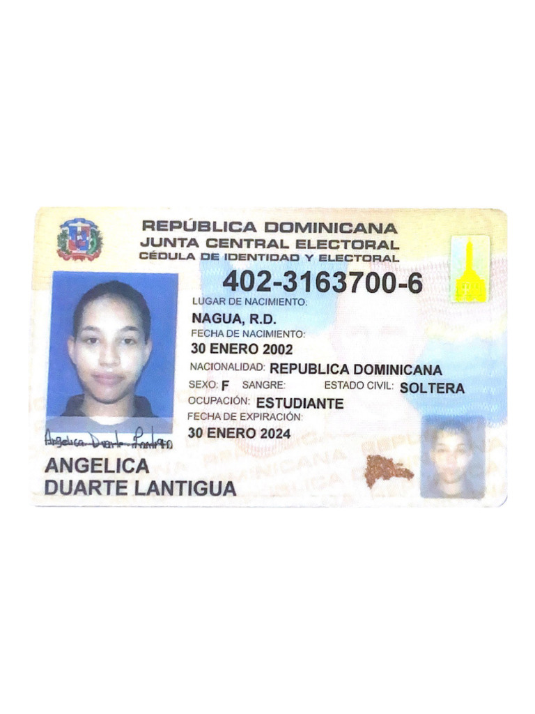 Cedula Angelica Lantigua | PDF