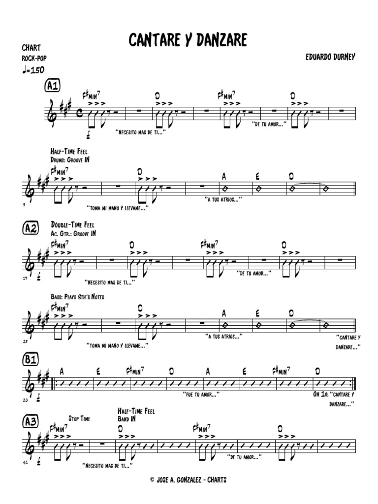Cantaré y Danzaré - Chart | PDF