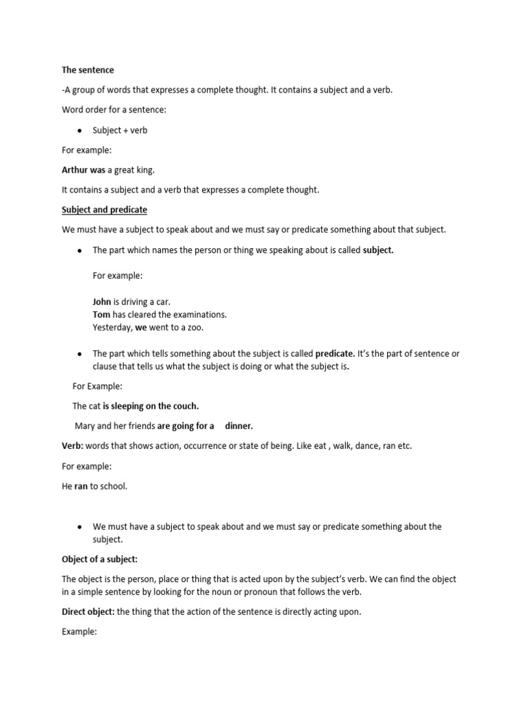 I Am Sharing 'Sentences' With You | PDF | Subject (Grammar) | Verb