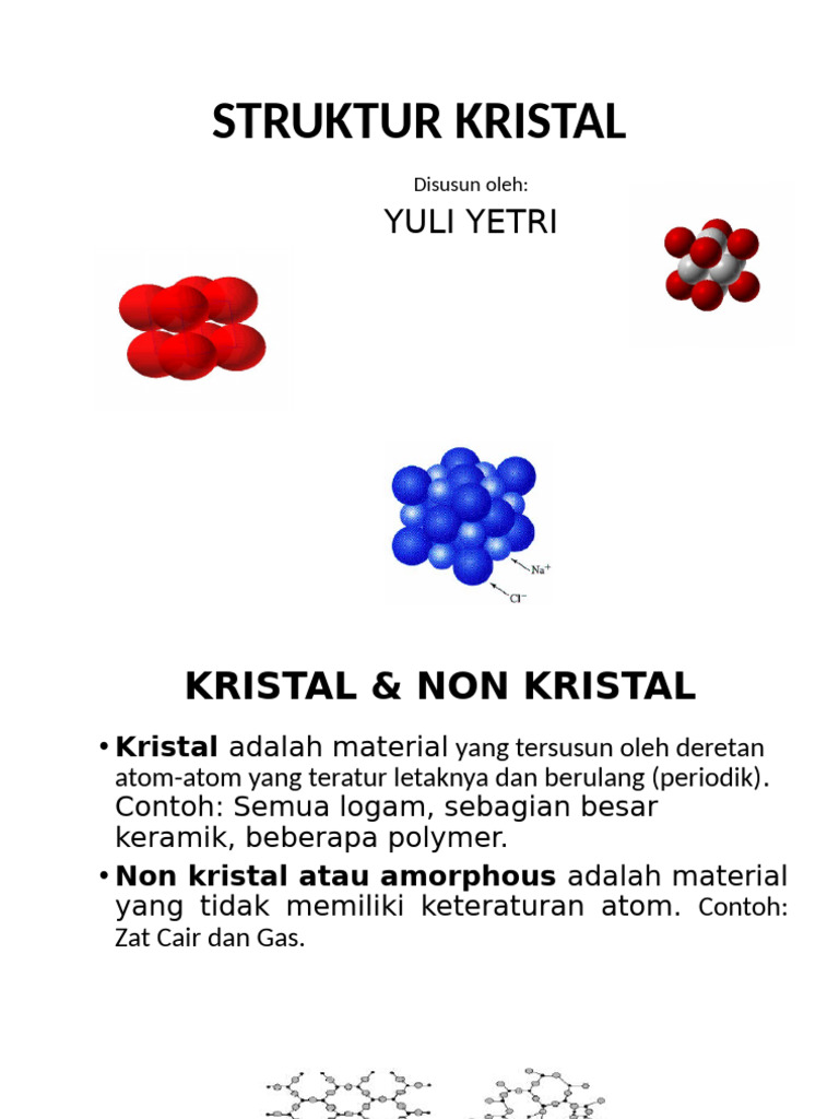 Struktur Kristal: BCC, FCC, HCP | PDF