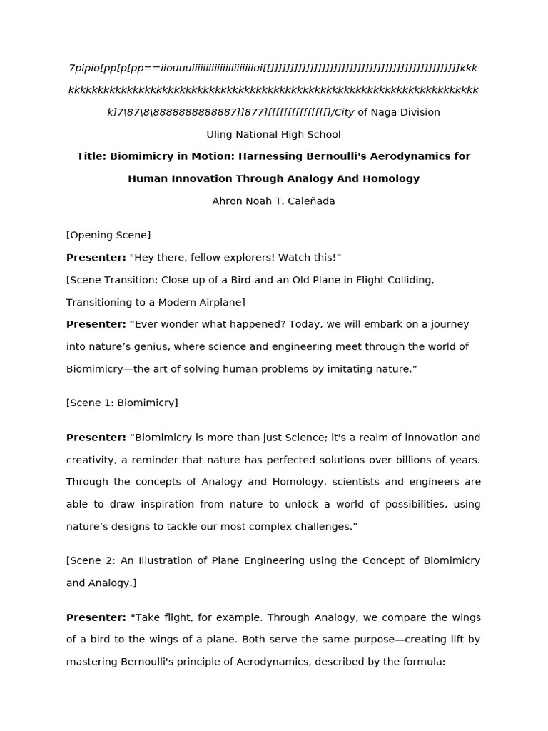 Siyensikula UlingNHS Script | PDF