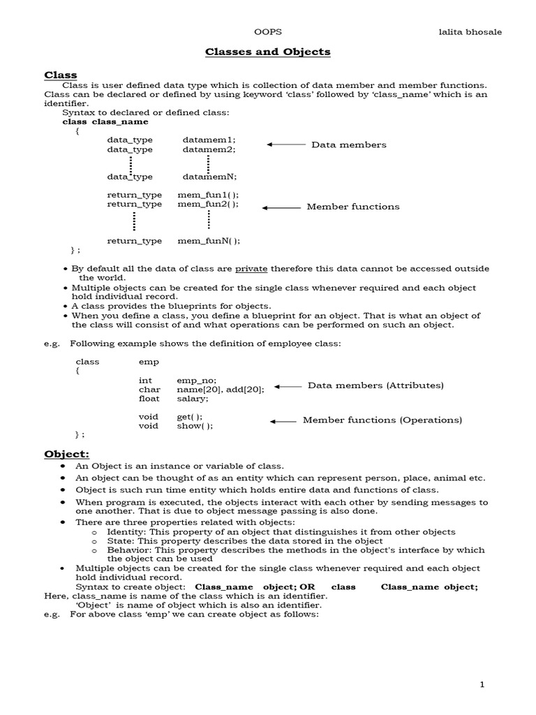03 Classes And Obj 20 21 Pdf Class Computer Programming Scope Computer Science