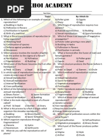 Reproduction in Plants - Revision Questions | PDF | Flowers | Reproduction