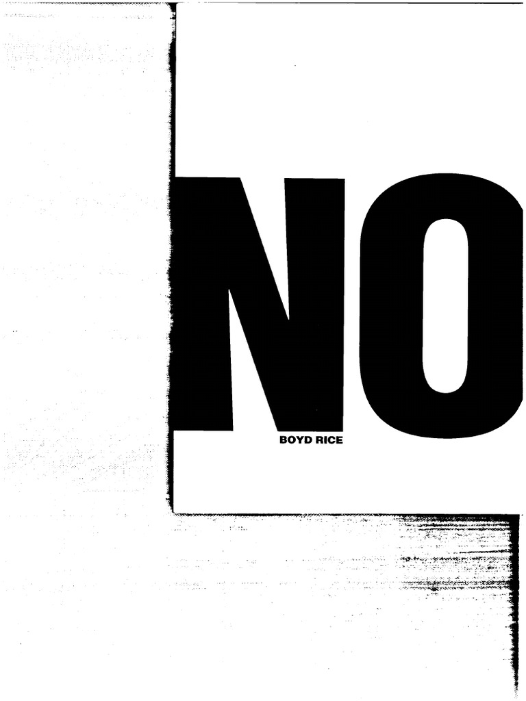 No by Boyd Rice - Boyd Rice - Anna's Archive | PDF