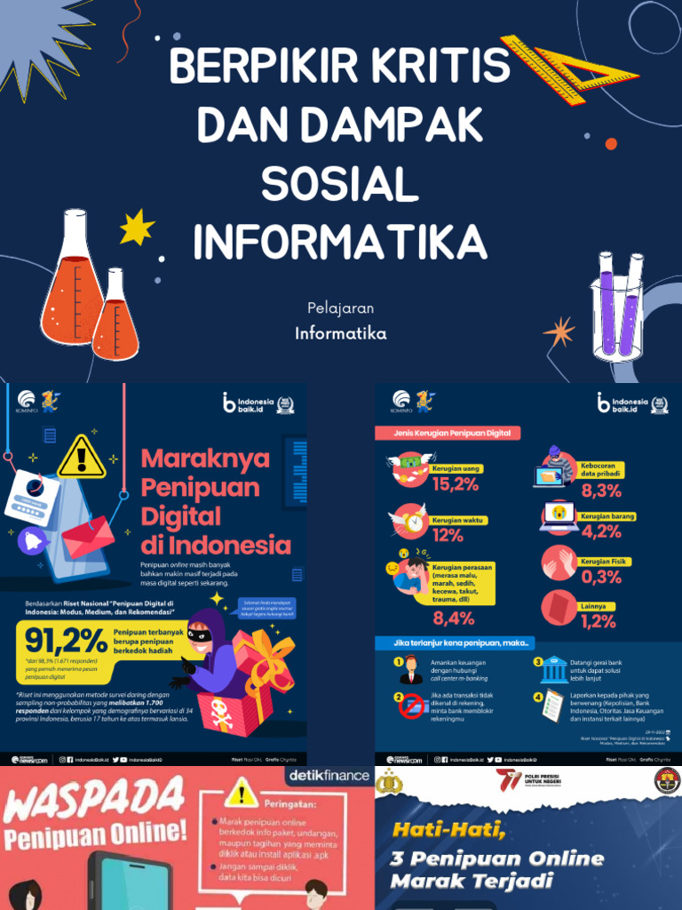 Berpikir Kritis Dan Dampak Sosial Informatika | PDF