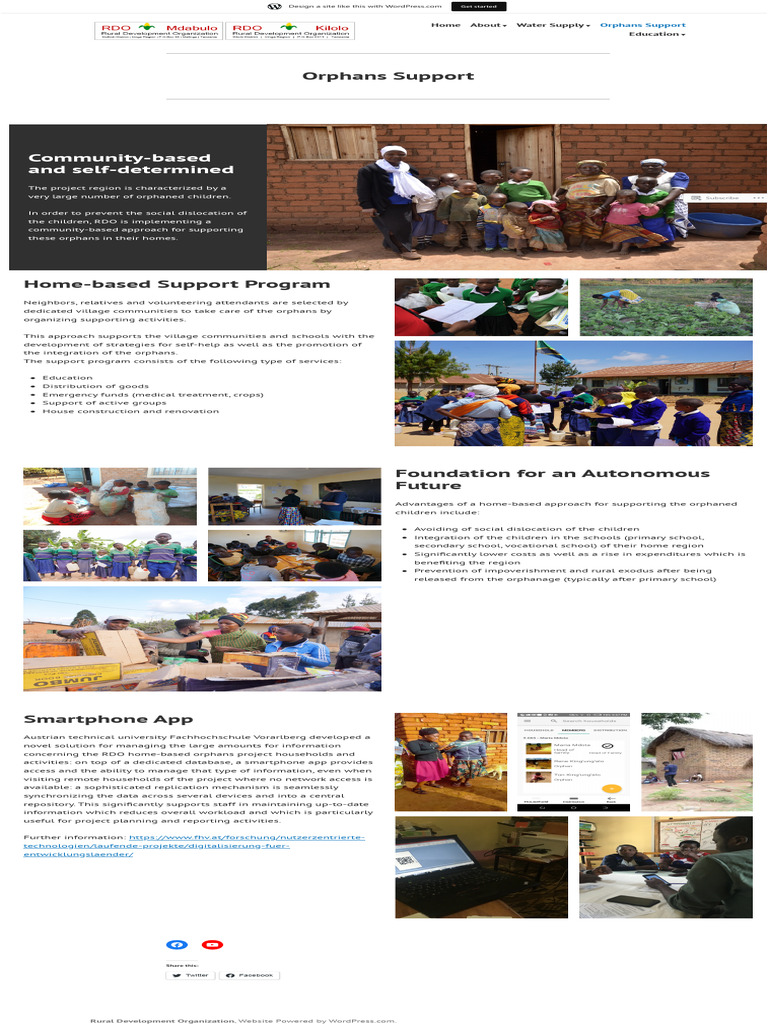 Orphan Support Through Community Care | PDF | Information Science ...
