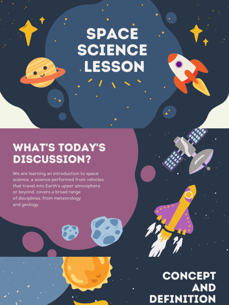 Colorful Universe Playful Space Science Lesson Presentation | PDF