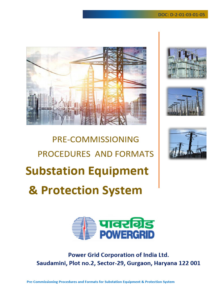 Pre Commissioning of Substation | PDF | Electricity | Electrical Components