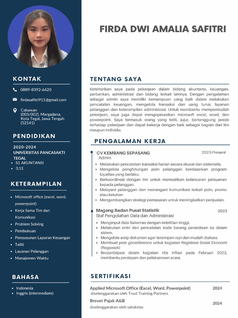 CV Firda | PDF