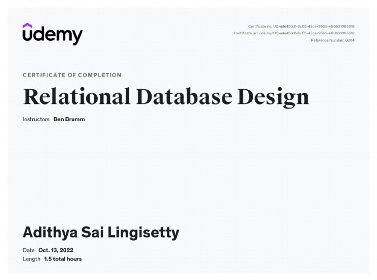 relational database design | PDF