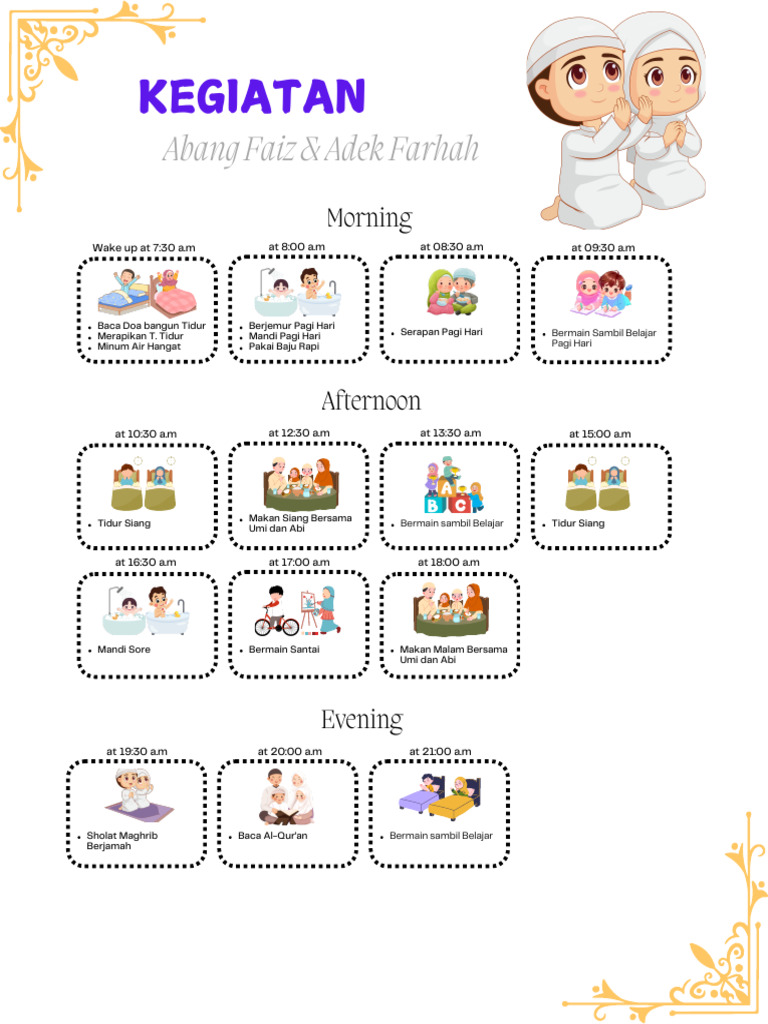 Beige Minimalist Daily Routine Planner | PDF