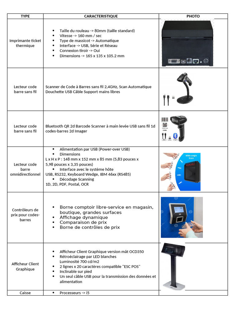 Solutions de caisse et de scan avancées | PDF | USB | Informatique