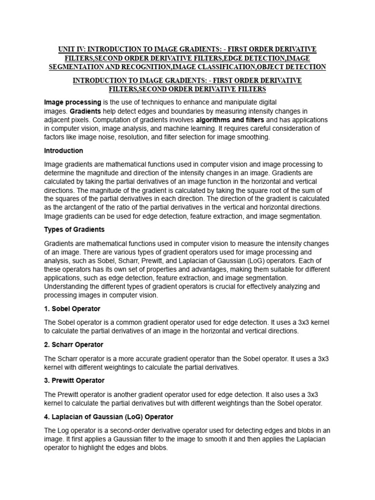 CV_UNIT_4 | PDF | Image Segmentation | Computer Vision