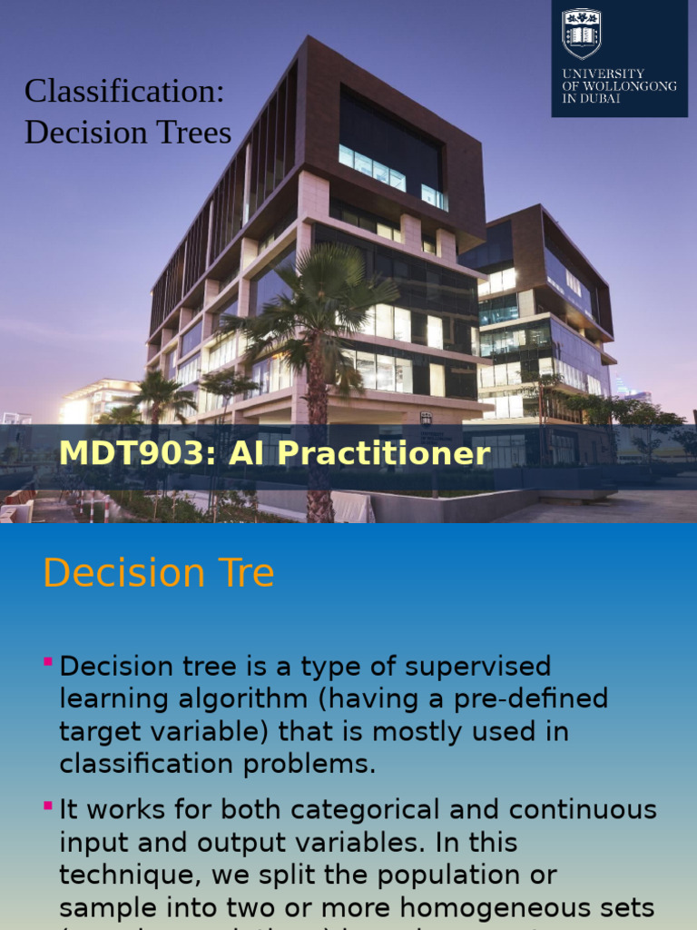 Understanding Decision Trees in AI | PDF | Applied Mathematics | Algorithms