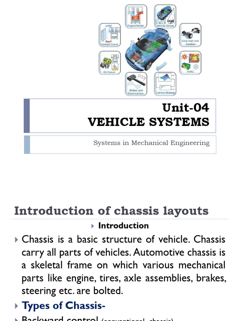 SME Notes-Unit-4 Vehicle Systems 1. Classification and Specifications ...
