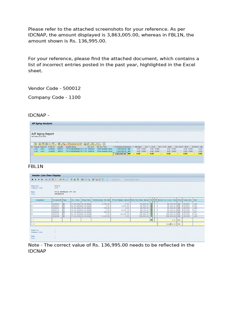 Financial Discrepancy Alert | PDF
