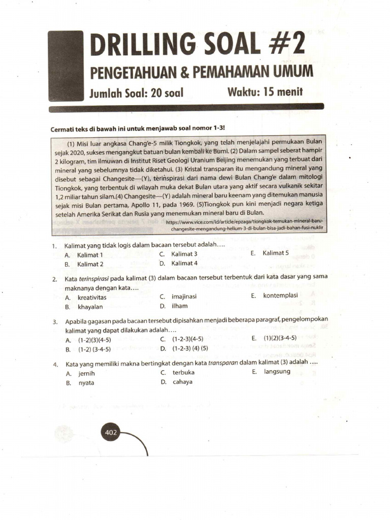 Drilling2 Ppu King 402 Soal | PDF