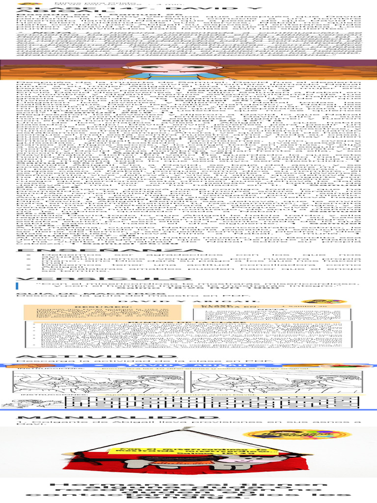 Clase 147. David y Abigail | PDF | David
