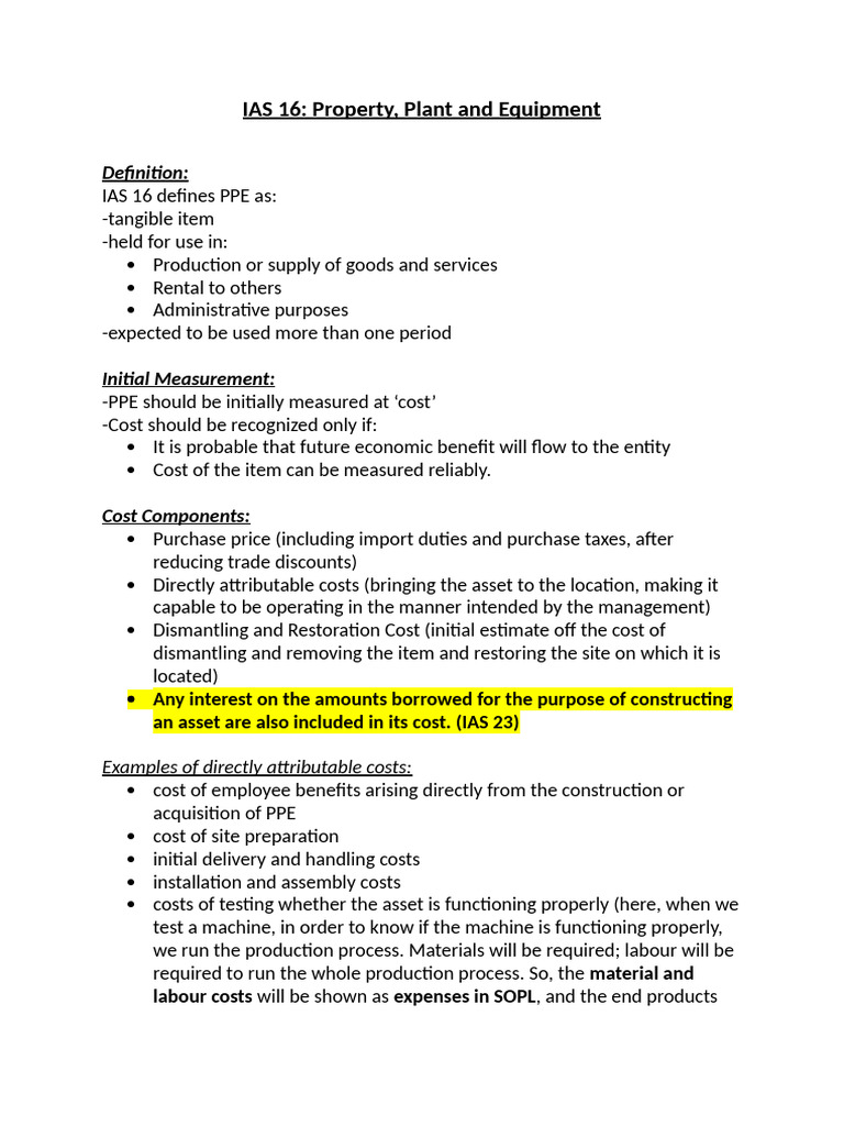 IAS 16 | PDF | Depreciation | Book Value