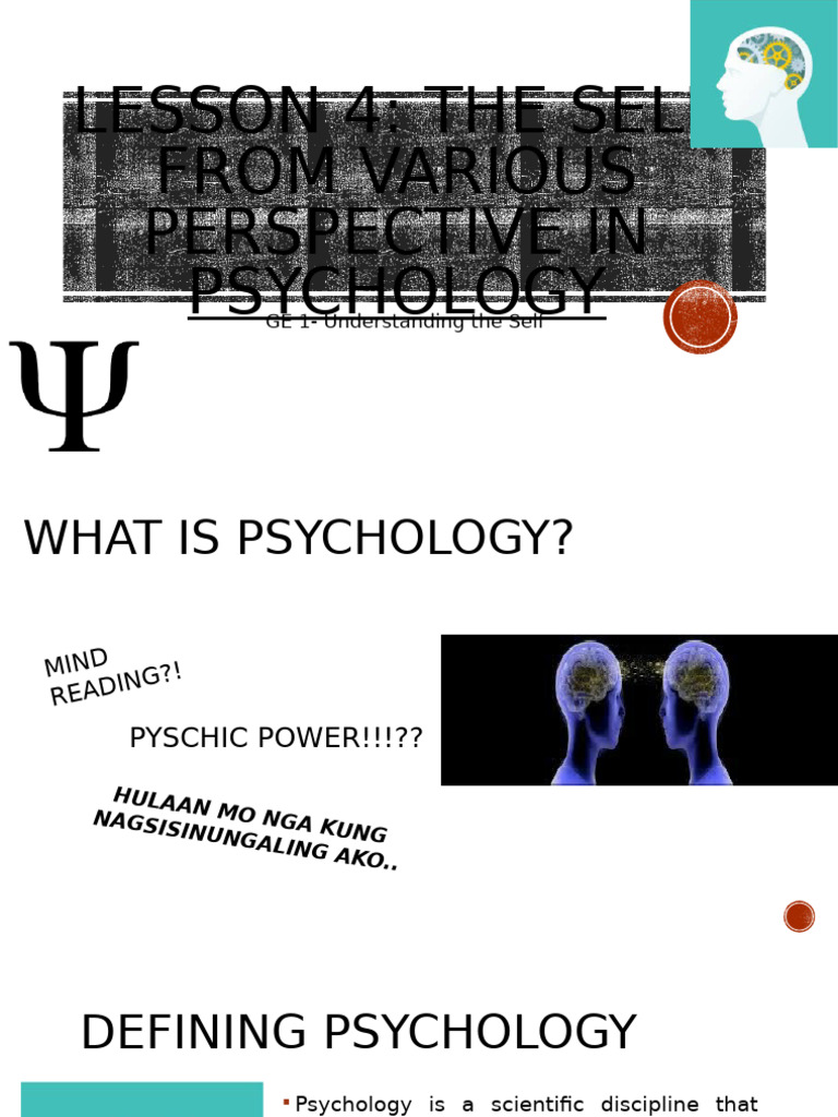 Understanding the Self in Psychology | PDF | Self | William James