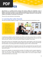 Jolly Phonics Progression Overview | PDF | Phonics | Language Families