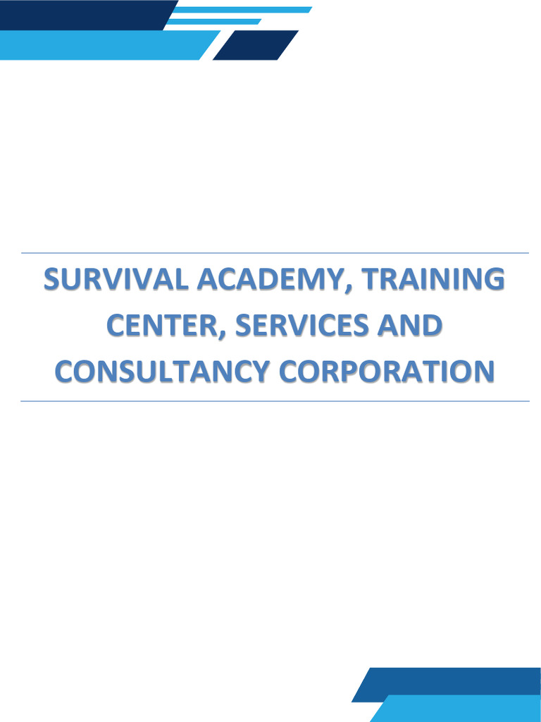 Survial Academy Training Center Service and Consultancy Corporation - 2 ...