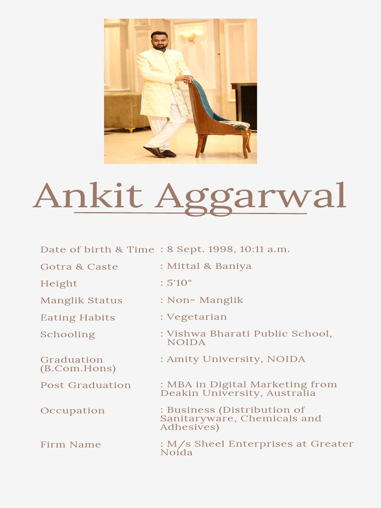 Ankit Bio Data | PDF