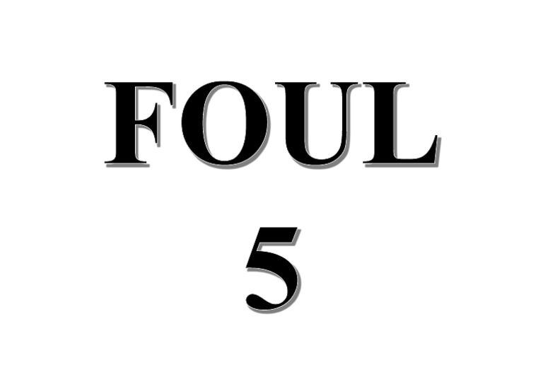 Foul 5 | PDF