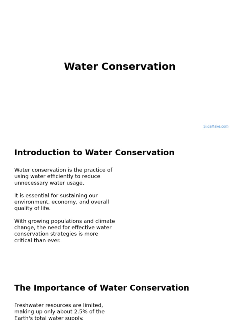 Water Conservation | PDF | Water Conservation | Environmental Technology