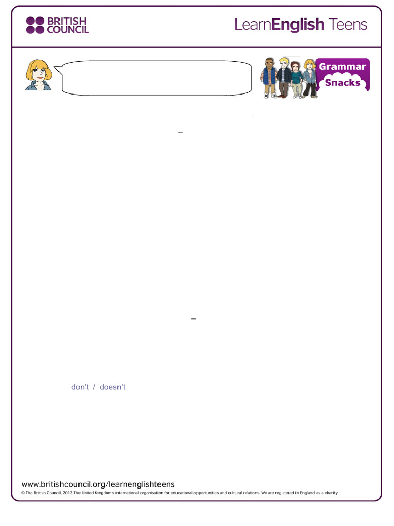 Toddle-Present Simple Exercise | PDF