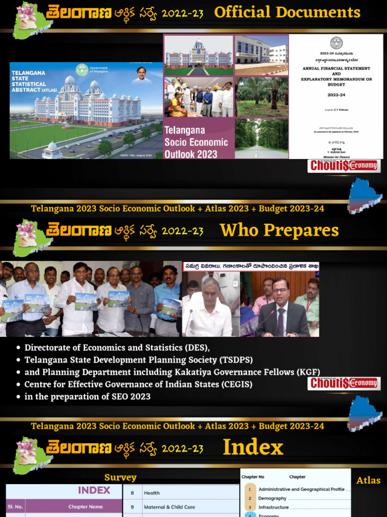 Telangana Survey GSDP - 15917520 | PDF | Workforce | Gross Domestic Product