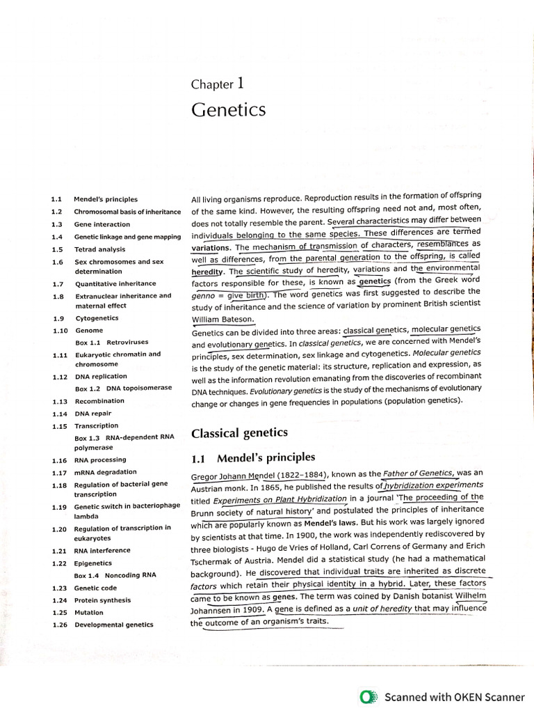 Mendelian Genetics 1 | PDF