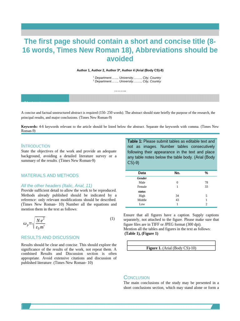 Article Template | PDF