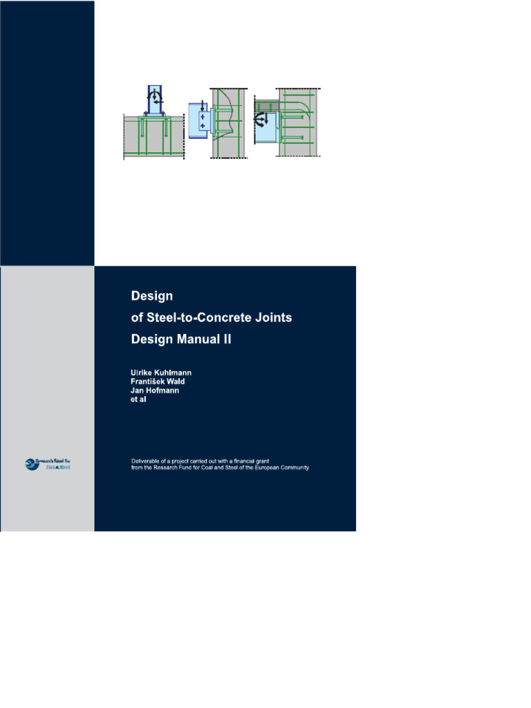 Design of Steel To Concrete Joints Design Manual II PDF Free | PDF