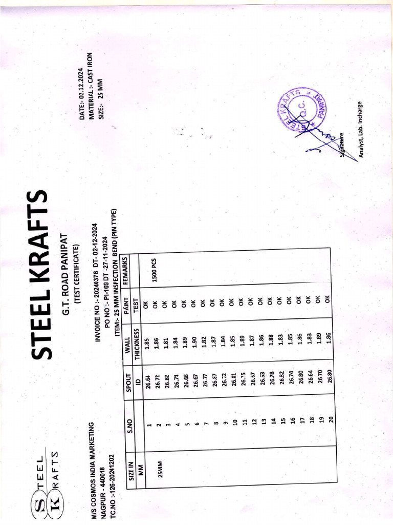 INSPECTION BEND | PDF