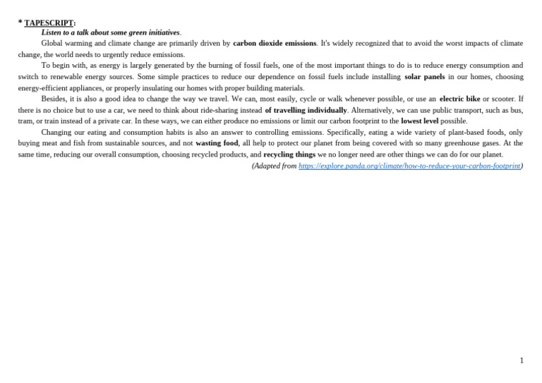 THPT CHU VĂN AN - Đáp án và HDC đề giữa kì 1 Anh 12 | PDF