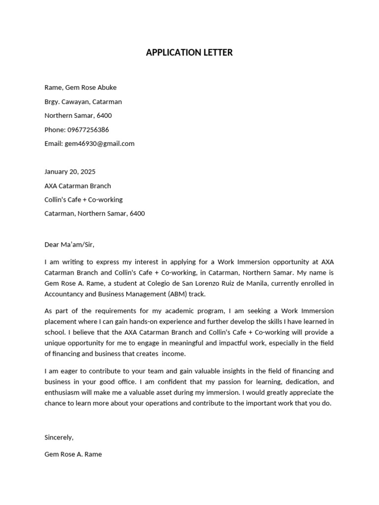 Application For WI | PDF