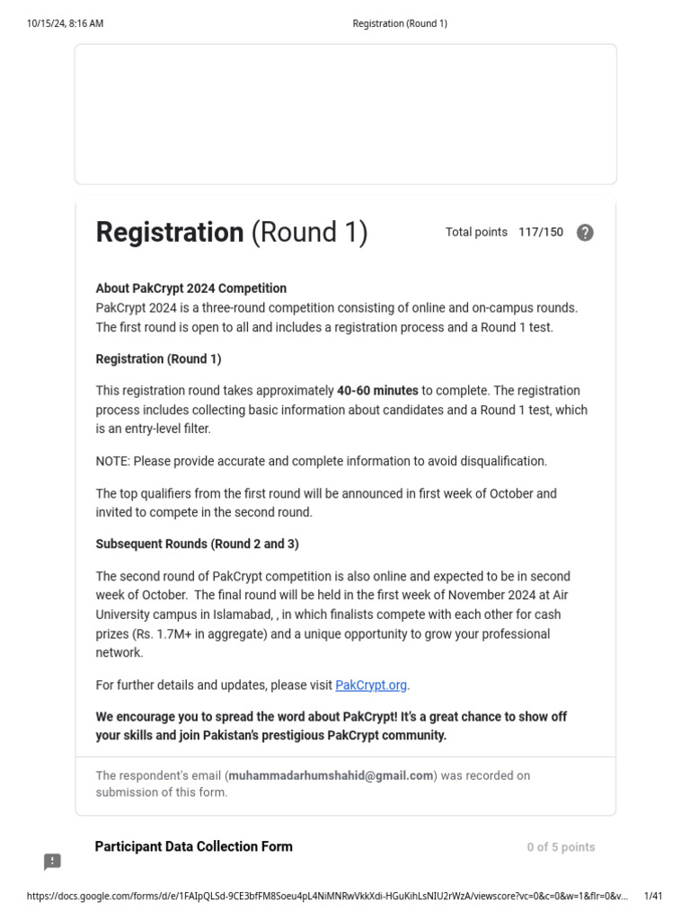 Registration (Round 1) | PDF | Vertex (Graph Theory) | Graph Theory