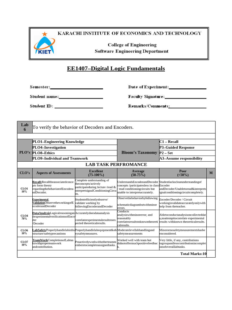 DLF Lab_6 | PDF | Cognition