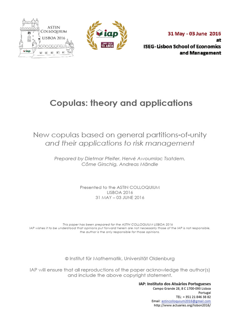33.DietmarPfeiferPaper | PDF | Probability | Statistical Theory