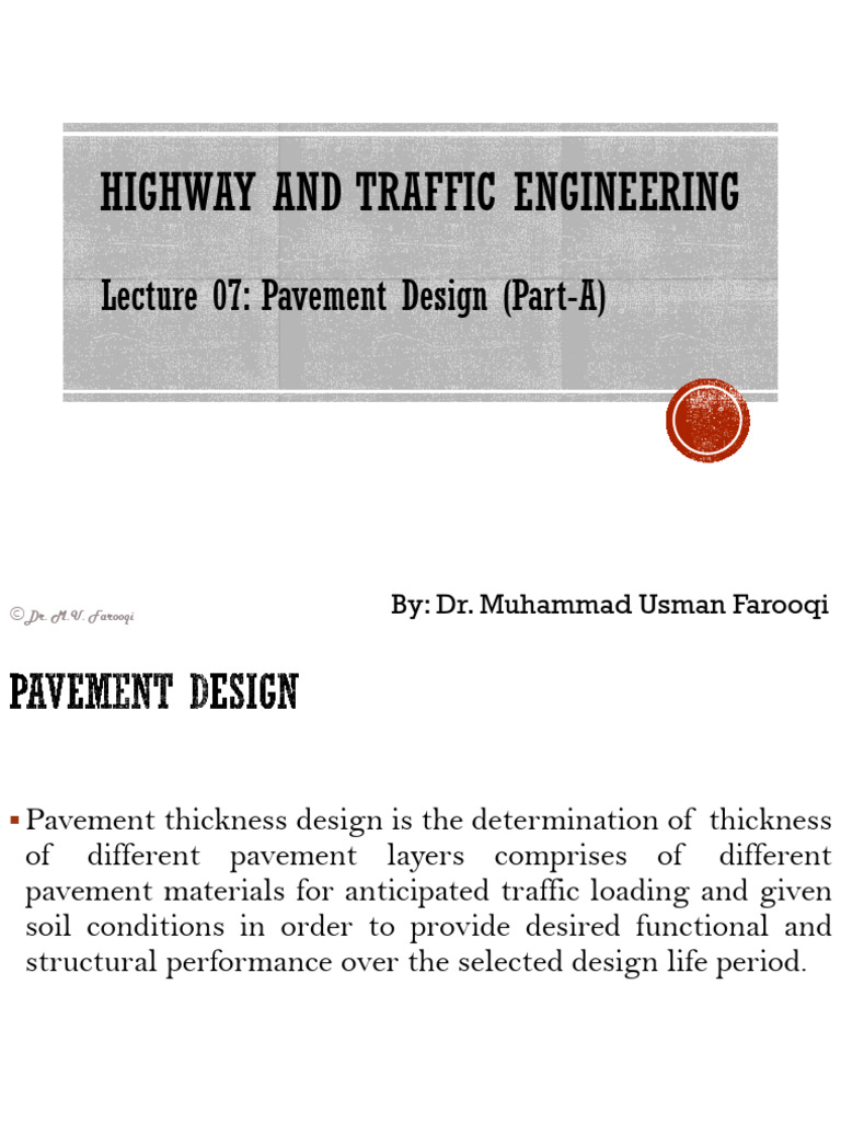 Lec-07 - Flexible Pavement Design - Part A | PDF | Stress (Mechanics ...