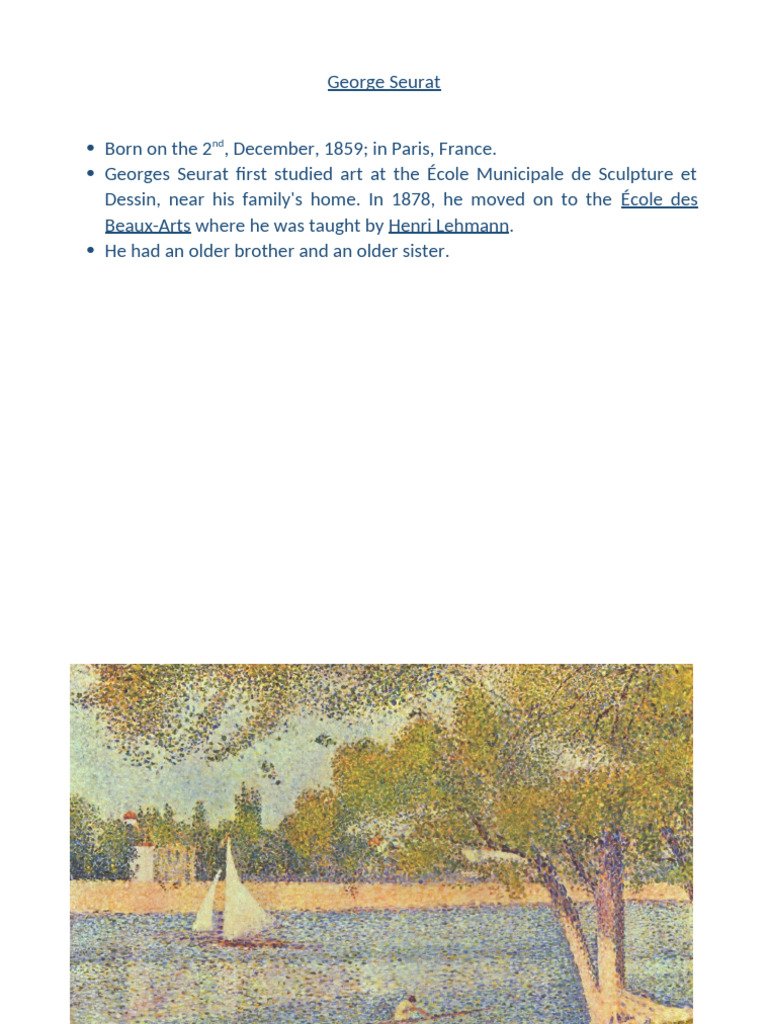 George Seurat | PDF