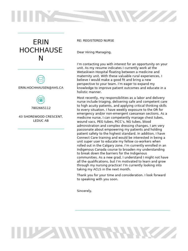 EH - Cover Letter | PDF