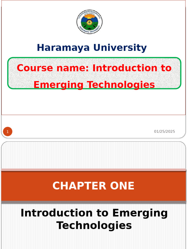 Chapter One & Two Emerging | PDF | Apache Hadoop | Apache Spark