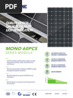 550W Half-Cut Solar Panel Datasheet | PDF | Solar Panel | Solar Power