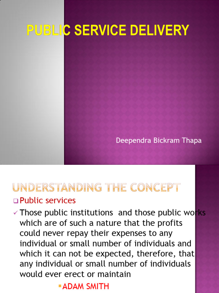 Understanding Public Service Delivery | PDF | Marketing | Governance
