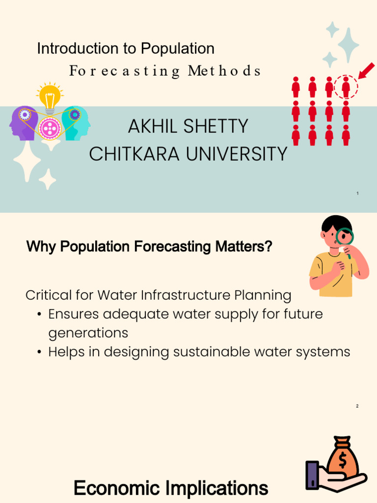 Population Forecasting for Water Demand | PDF | Forecasting | Water