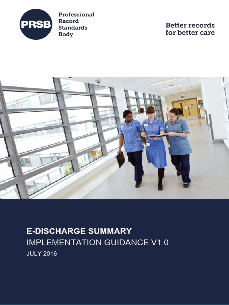 Discharge Summary Phase 2 Final Implementation Guidance v2.0 | PDF | Medical Diagnosis | Chemistry