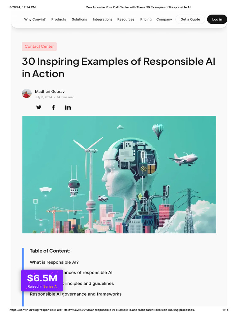 30 Examples of Responsible AI in Action | PDF | Artificial Intelligence ...